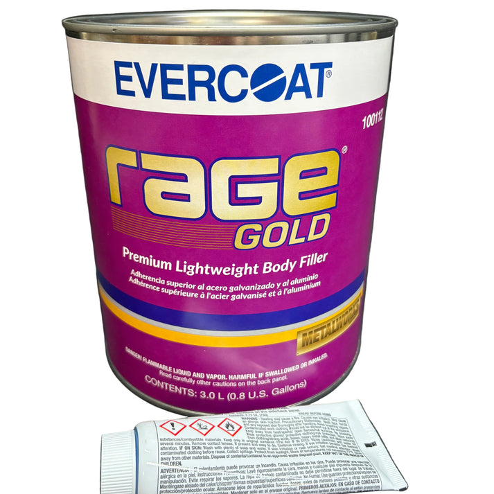 Evercoat Rage Gold Premium Lightweight Body Filler (100112) WITH HARDE ...